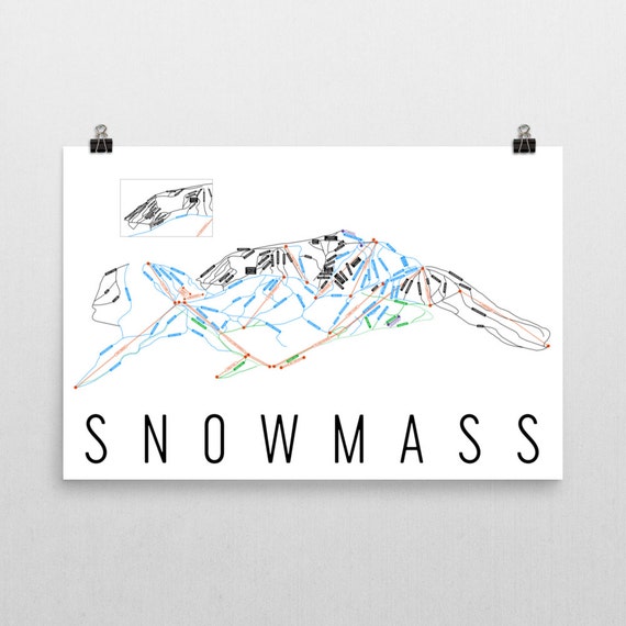 Snowmass Mountain Map