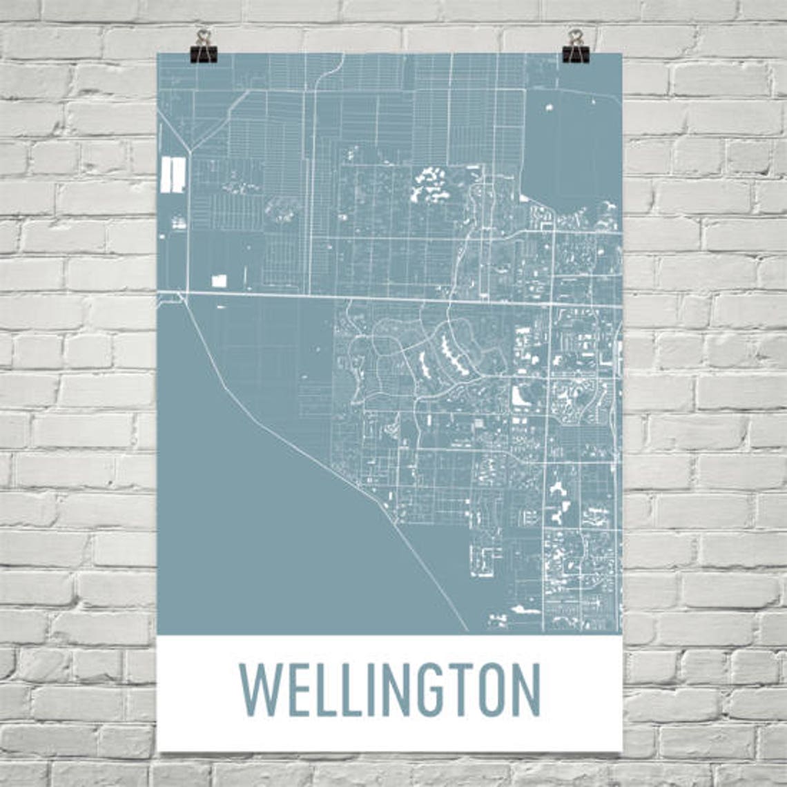Wellington Map Wellington Art Wellington Print Wellington | Etsy
