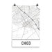 Chico Map, Chico Art, Chico Print, Chico CA Poster, Chico Wall Art, Map ...
