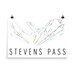 Stevens Pass Ski Map Art, Stevens Pass WA, Stevens Pass Trail Map ...