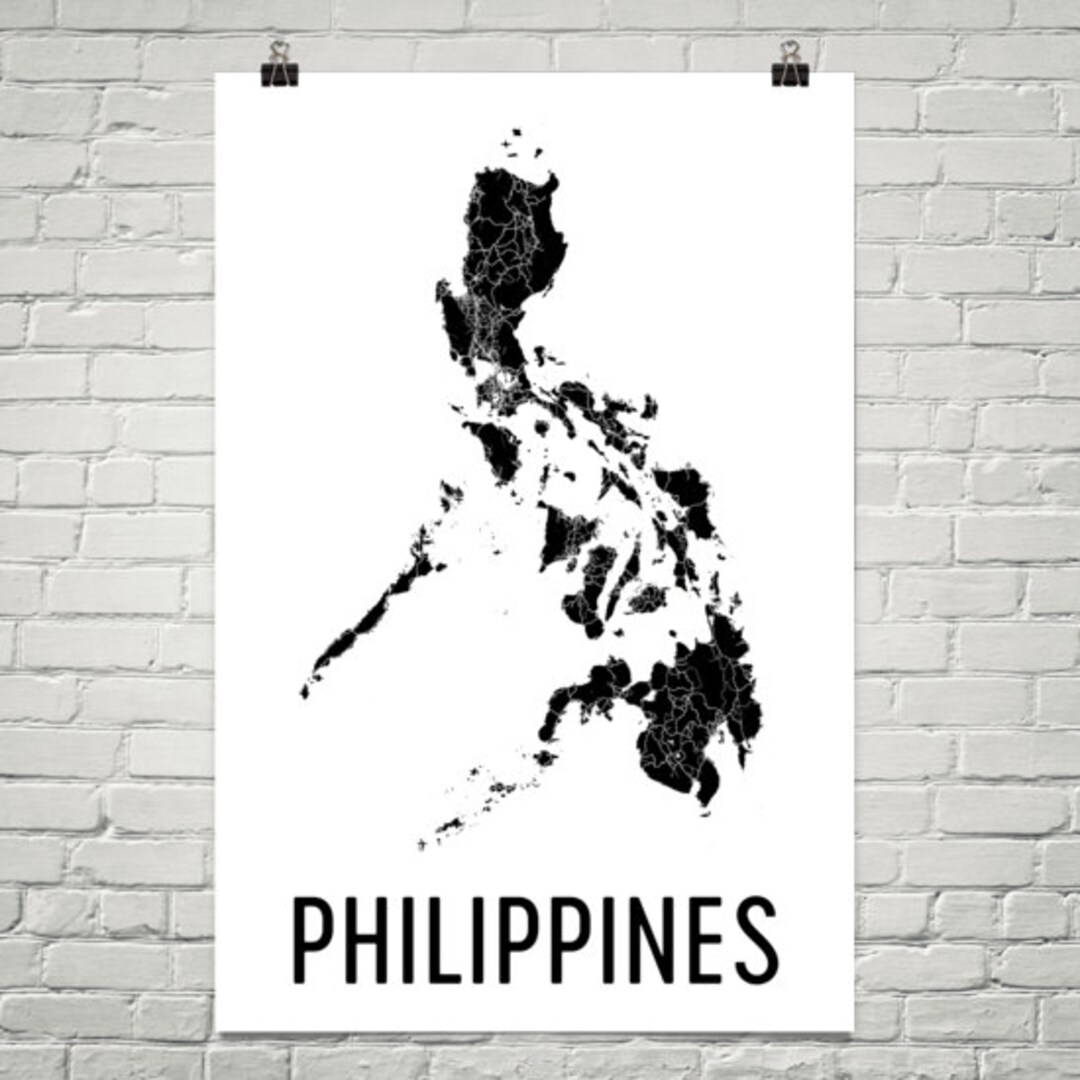 Philippines Map, Map of Philippines, Philippine, Philippines Art ...