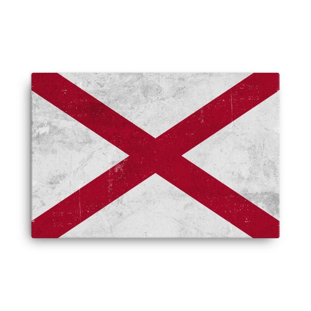 Alabama Flag Art: State Pride Canvas or Poster - Etsy