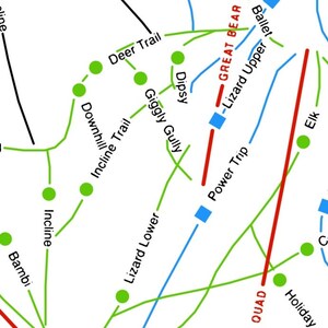 Fernie Ski Map Art Fernie British Columbia Fernie Trail Map - Etsy