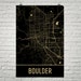 Boulder CO Map, Boulder Art, Boulder Print, Boulder Colorado Art Poster ...