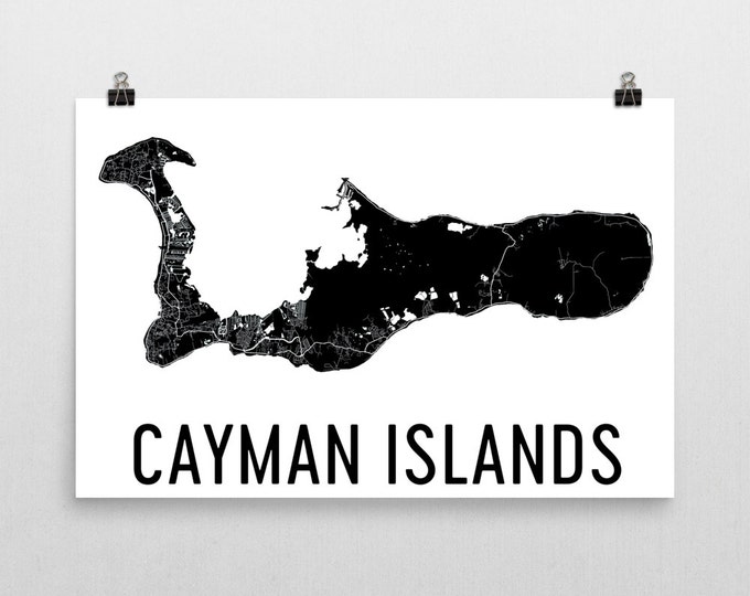 Old Cayman Islands Map 1880 Vintage Caymanian Isle Chart Poster - Etsy