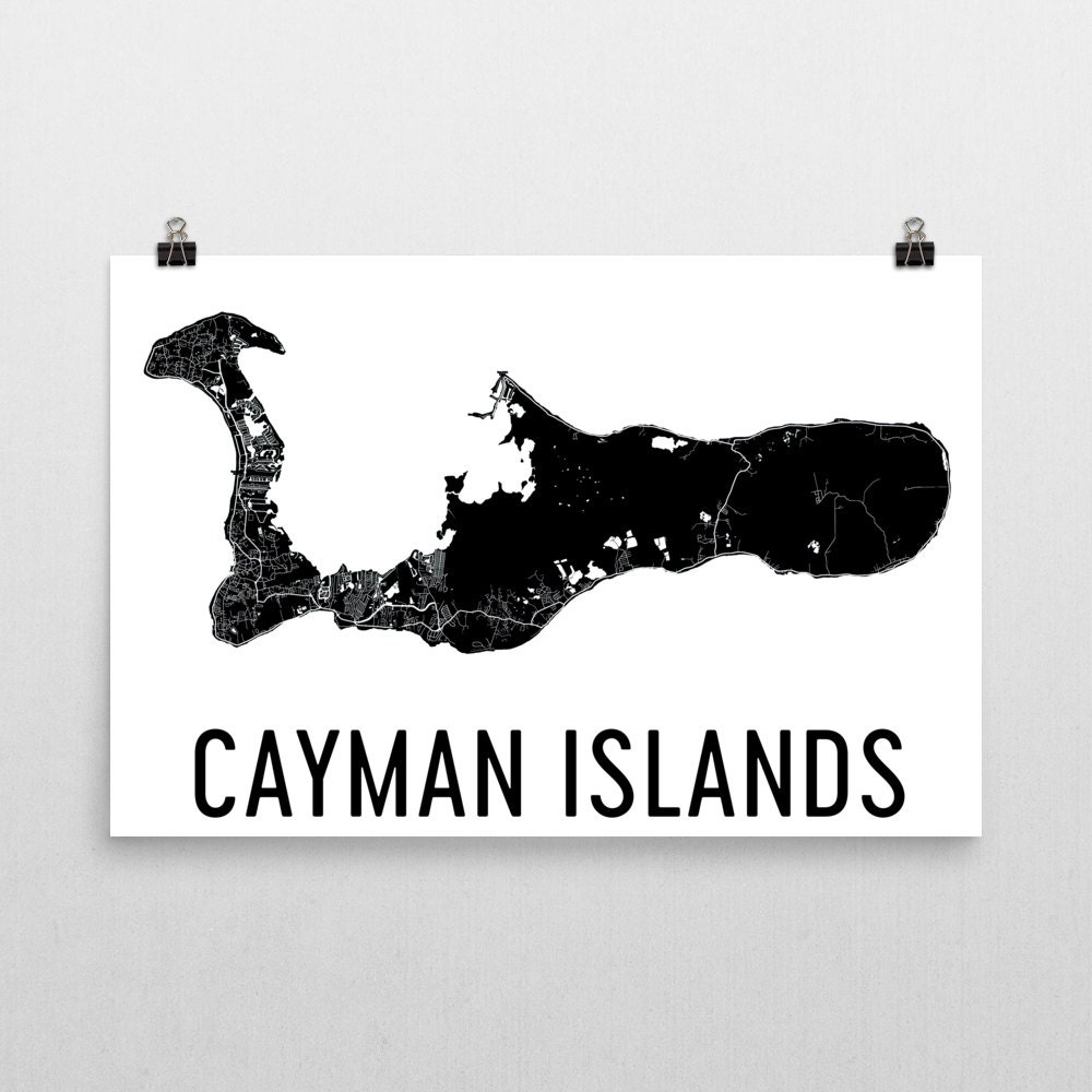 Mapa De Las Islas Caimán Y El Caribe
