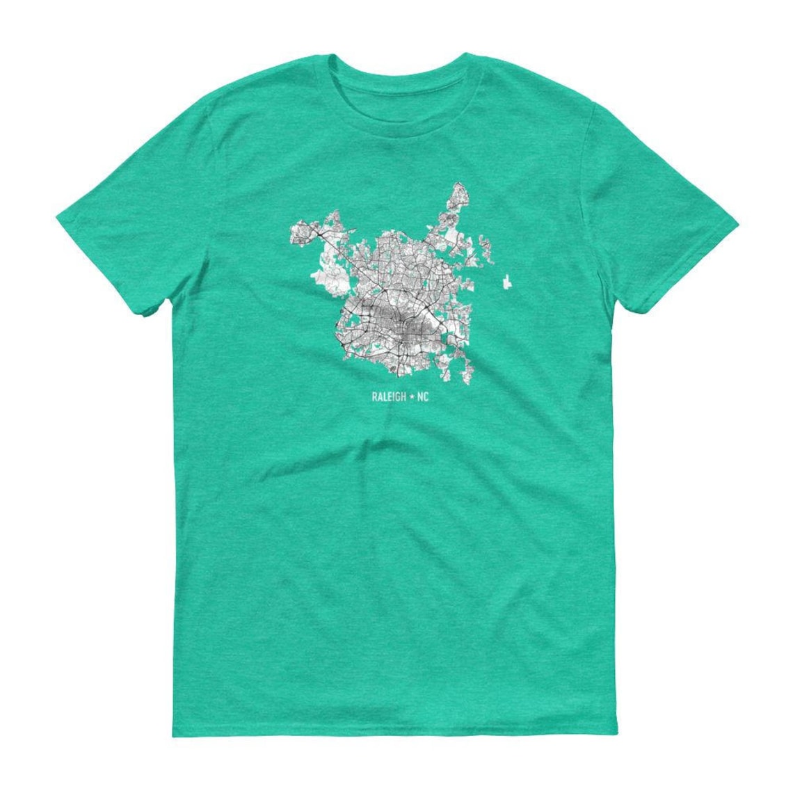 Raleigh NC Map Shirt: North Carolina Gift Tee - Etsy