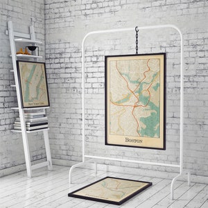 Custom Vintage City Map, Antique Map, Old Map Print, Old Style Map, Map ...