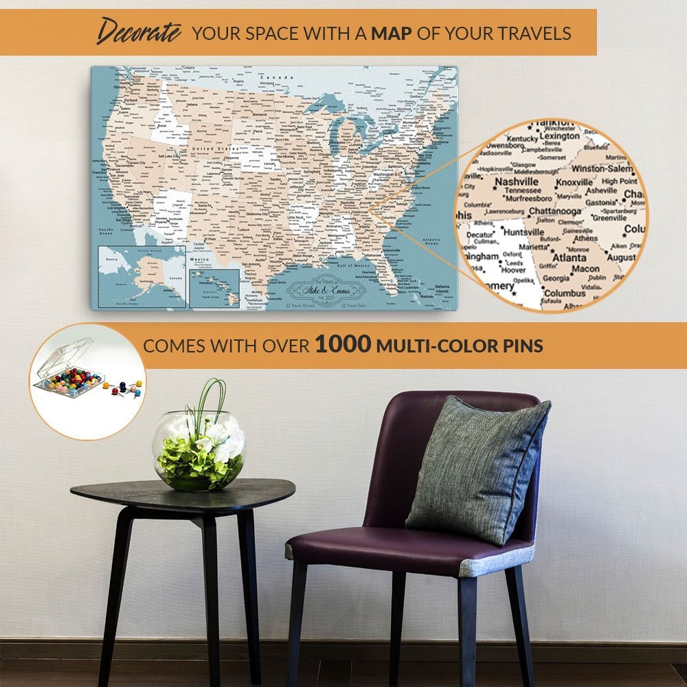 Airbnb Welcome Book Guest Map Push Pin Airbnb Guest Book - Etsy