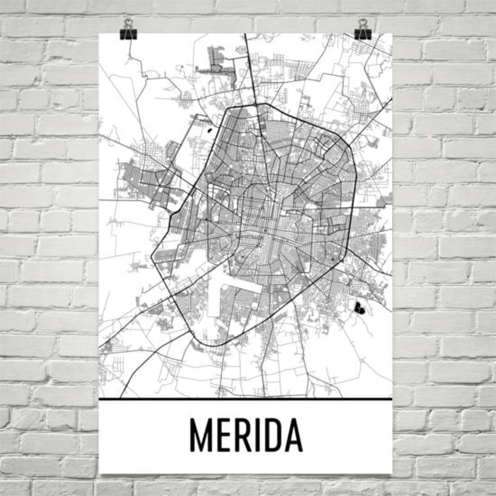 Merida Map Merida Art Merida Print Merida Poster Merida | Etsy