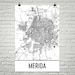 Merida Map, Merida Art, Merida Print, Merida Poster, Merida Wall Art ...