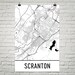 Scranton Map Scranton Art Scranton Print Scranton PA - Etsy