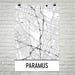 Paramus NJ Map, Paramus Art, Paramus Print, Paramus Poster, Wall Art ...