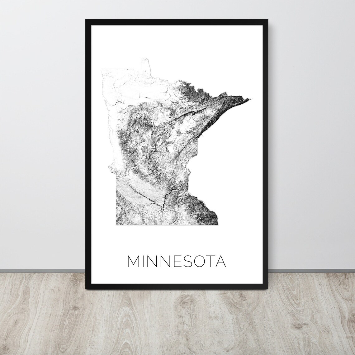 Minnesota Topographic Map Map of Minnesota MN Map Minnesota - Etsy