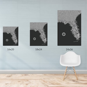 Florida Push Pin Map, Map of Florida, FL Map, Florida Decor, Florida ...