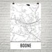 Boone Map, Boone Art, Boone Print, Boone NC Poster, Boone Wall Art ...