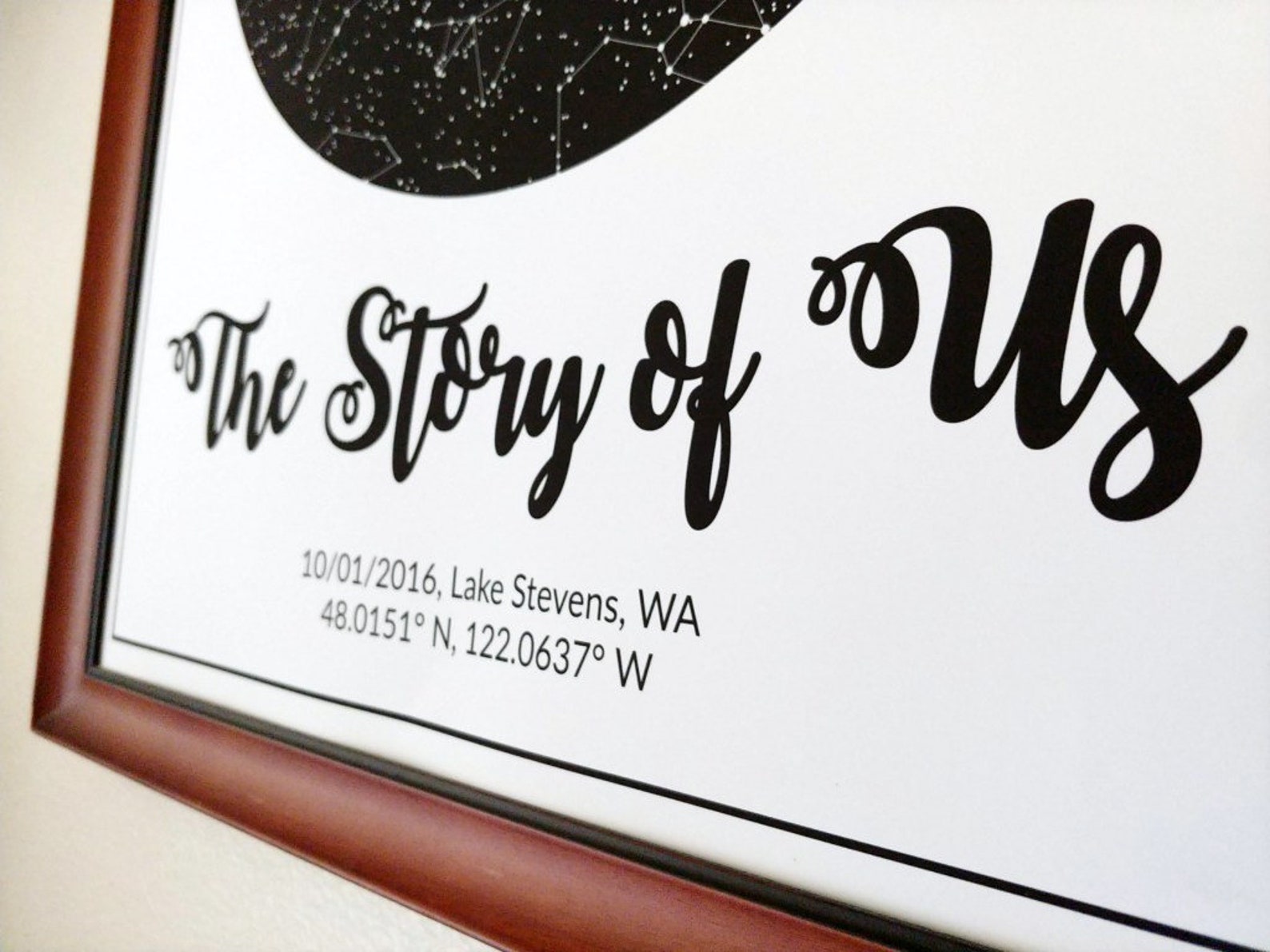 Personalized Night Sky Print, Star Map Poster, Wedding Gift ...
