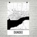 Dundee Map Dundee Art Dundee Print Dundee Scotland Poster - Etsy