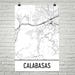 Calabasas California Map Calabasas Art Calabasas Print - Etsy
