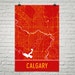 Calgary Map, Calgary Art, Calgary Print, Calgary AB Poster, Calgary ...