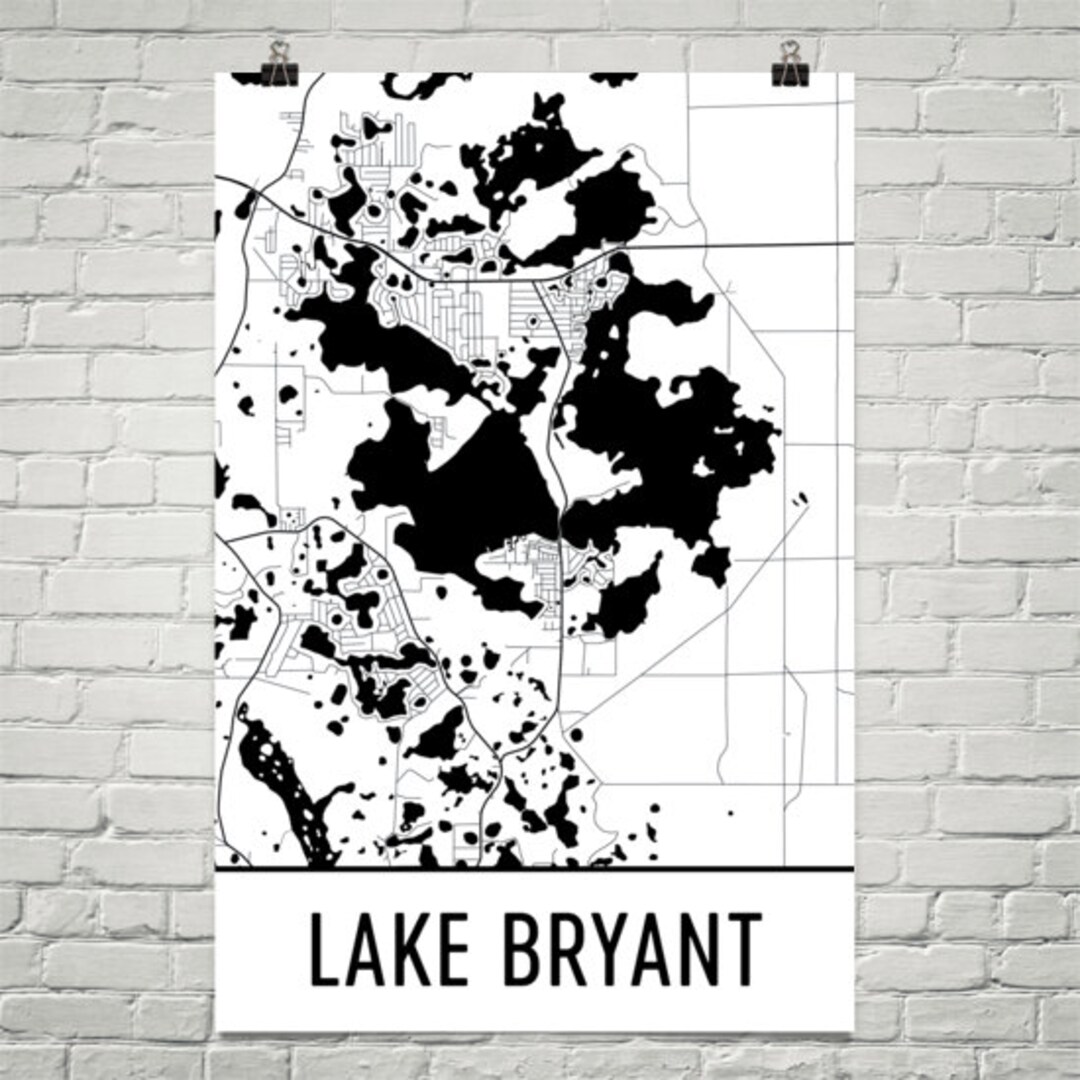 Lake Bryant Florida, Lake Bryant FL, Ocala FL Map, Florida Decor, Lake ...