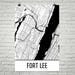 Fort Lee NJ Map, Fort Lee Art, Fort Lee Print, Fort Lee Poster, Fort ...