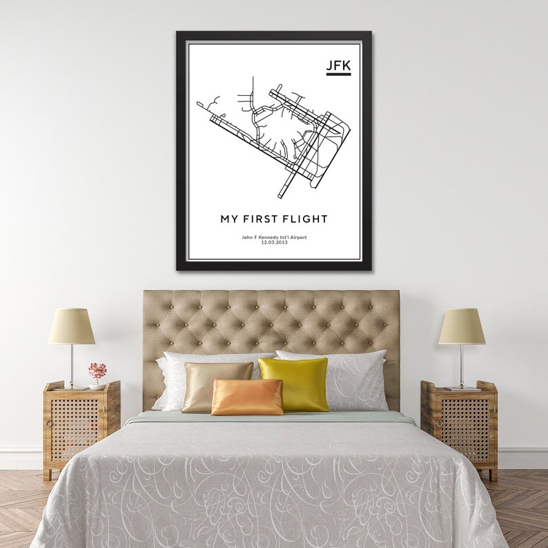 Runway Map Airport Map Airborne Adventures A Tribute to - Etsy