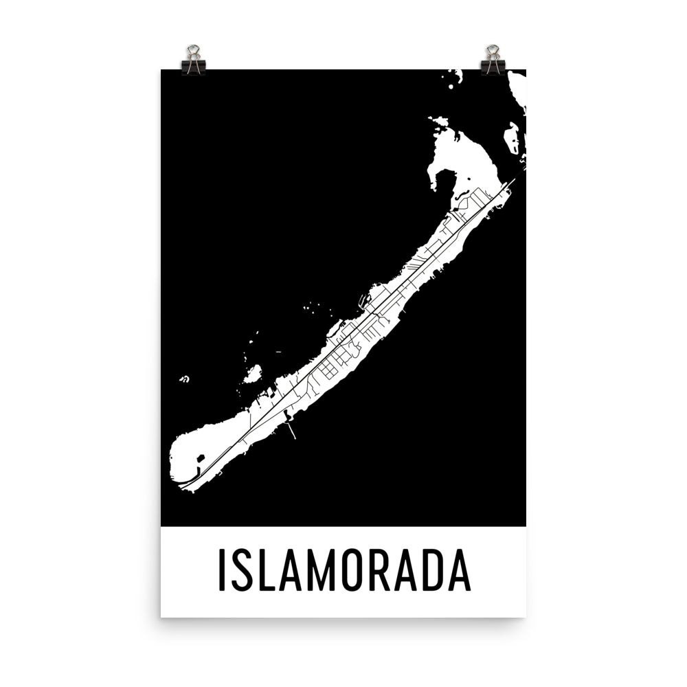 Islamorada Map, Islamorada Art, Islamorada Print, Islamorada Florida ...
