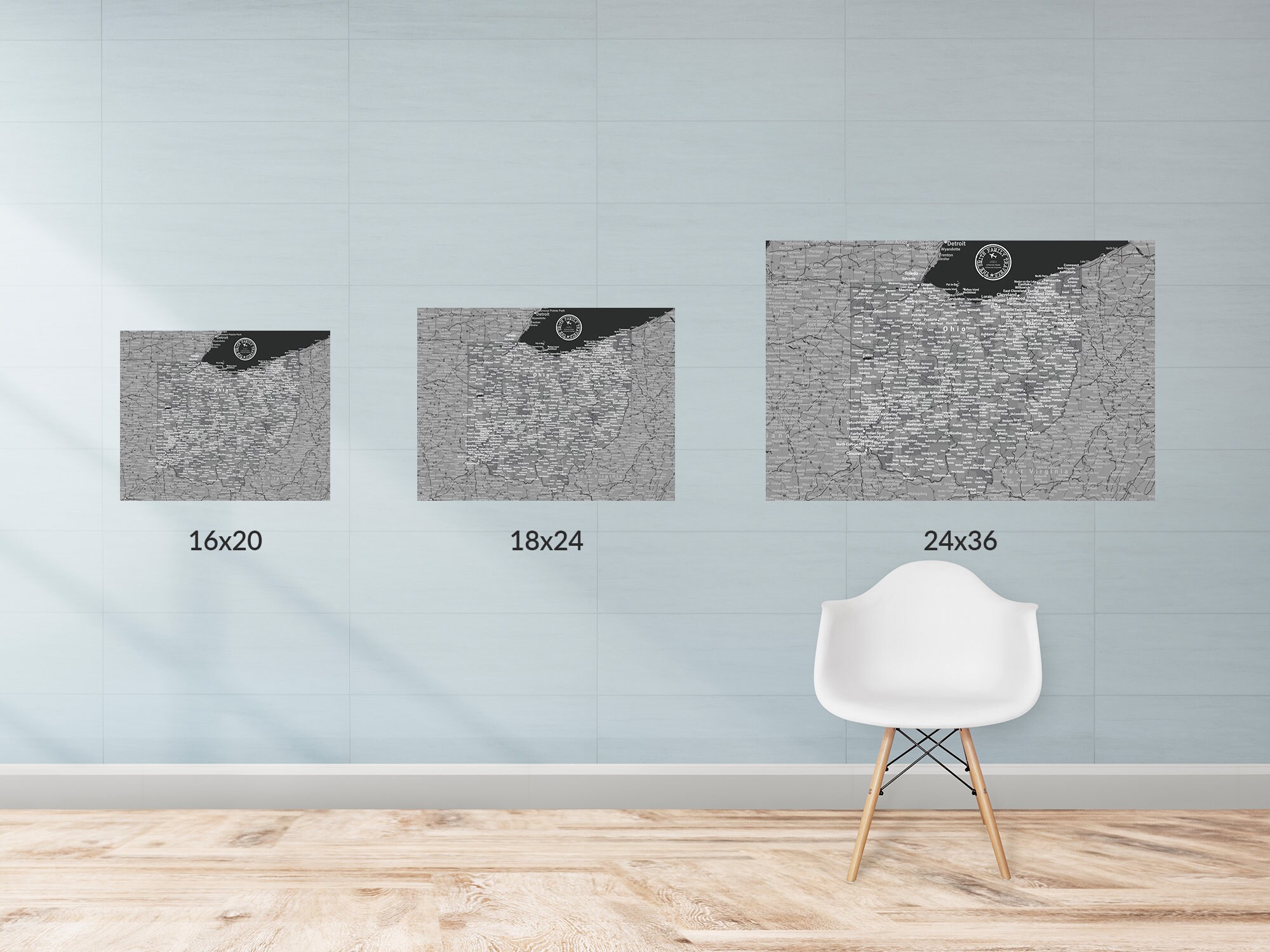 Ohio Push Pin Map Map of Ohio OH Map Ohio Decor Ohio Wall - Etsy