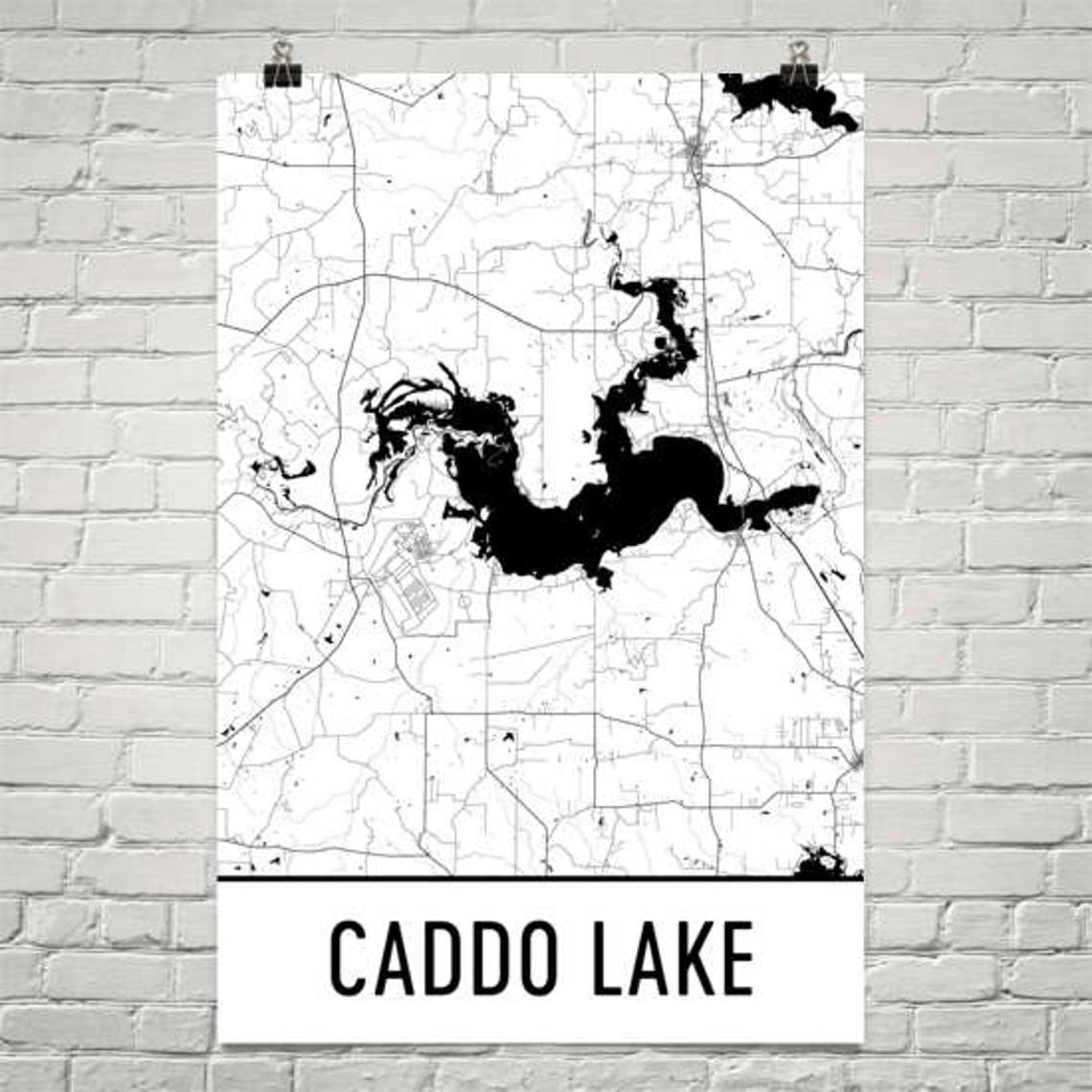 Caddo Lake Texas Caddo Lake TX Caddo Lake Map Texas Map | Etsy