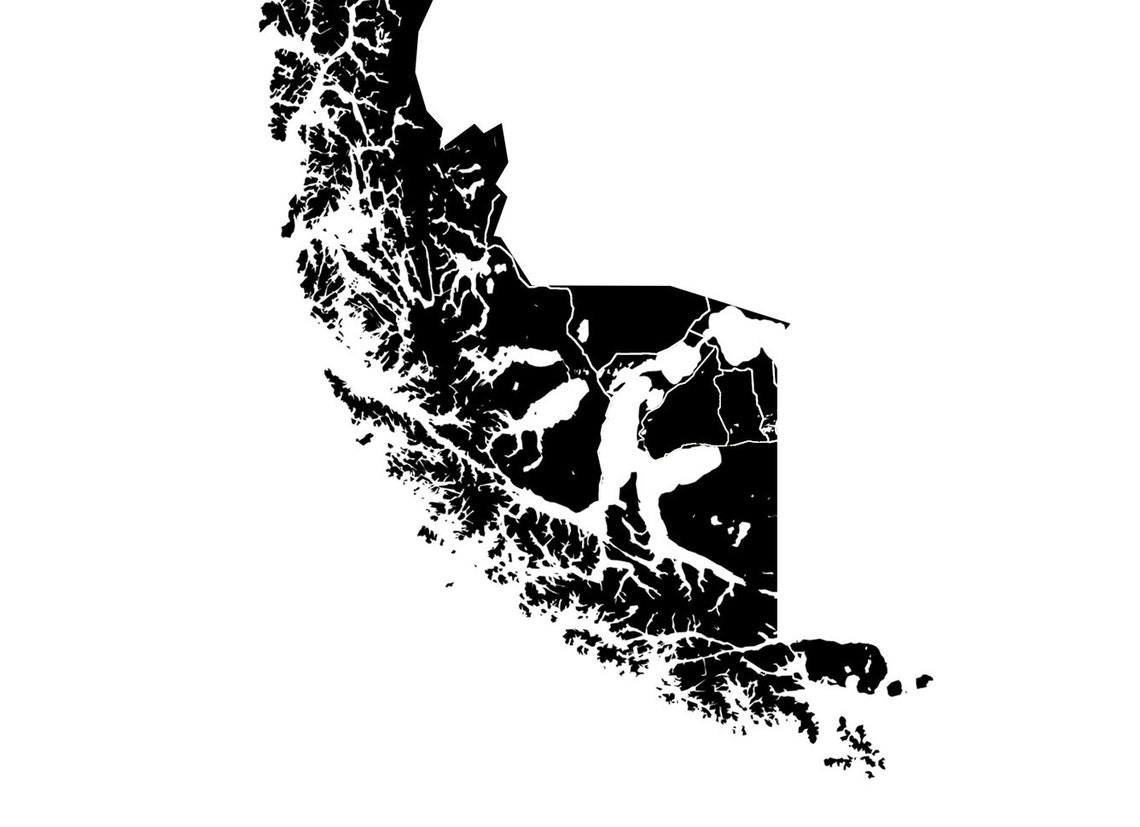 Chile Map Map of Chile Chilean Art Chile Poster Chile Wall - Etsy