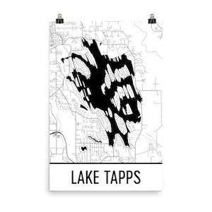 Lake Tapps Washington, Lake Tapps WA, Washington Map, Washington Decor ...