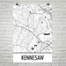 Kennesaw Map Kennesaw State Art Kennesaw Print Kennesaw - Etsy