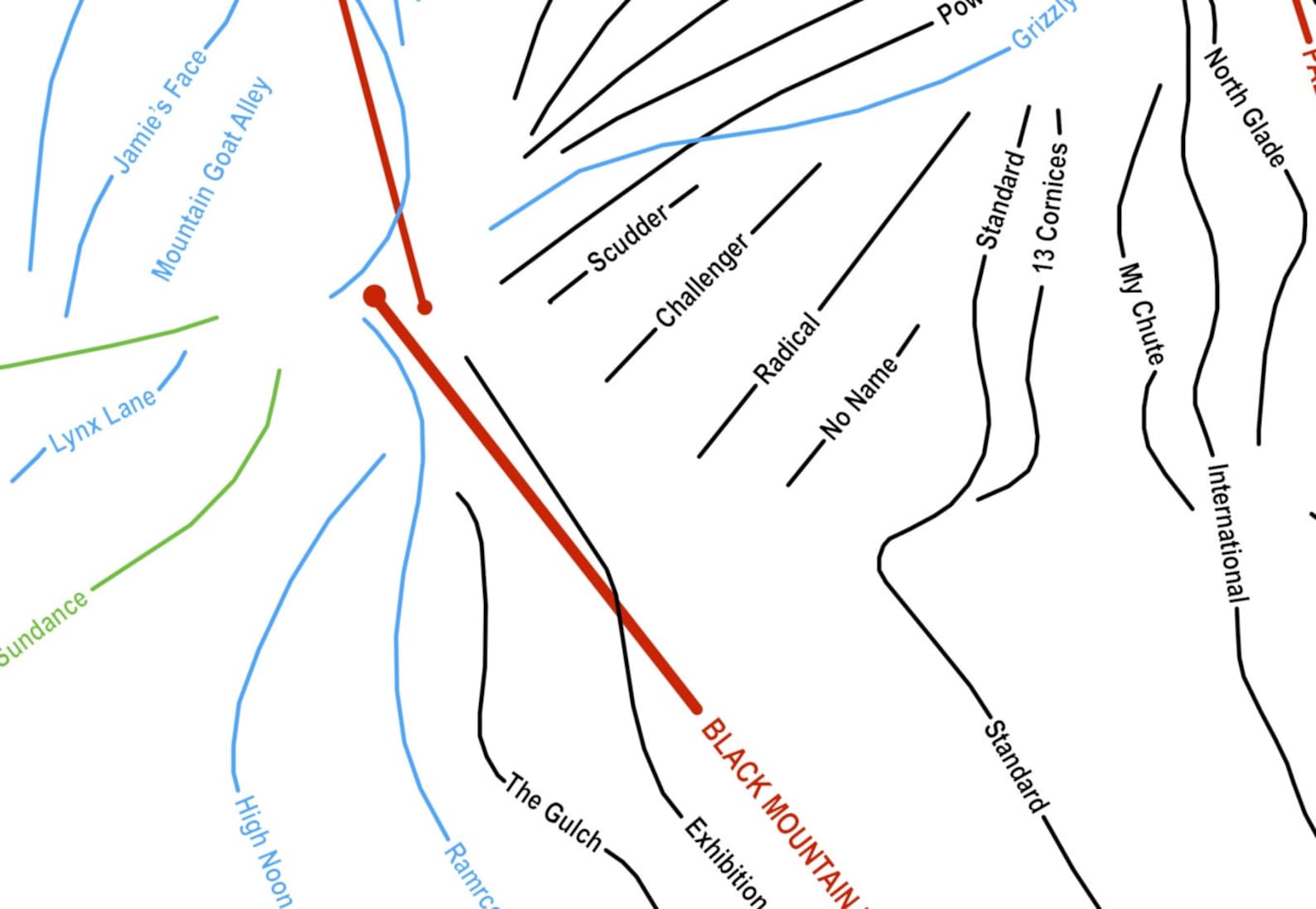 Arapahoe Ski Map Art Arapahoe Colorado A-basin Arapahoe - Etsy