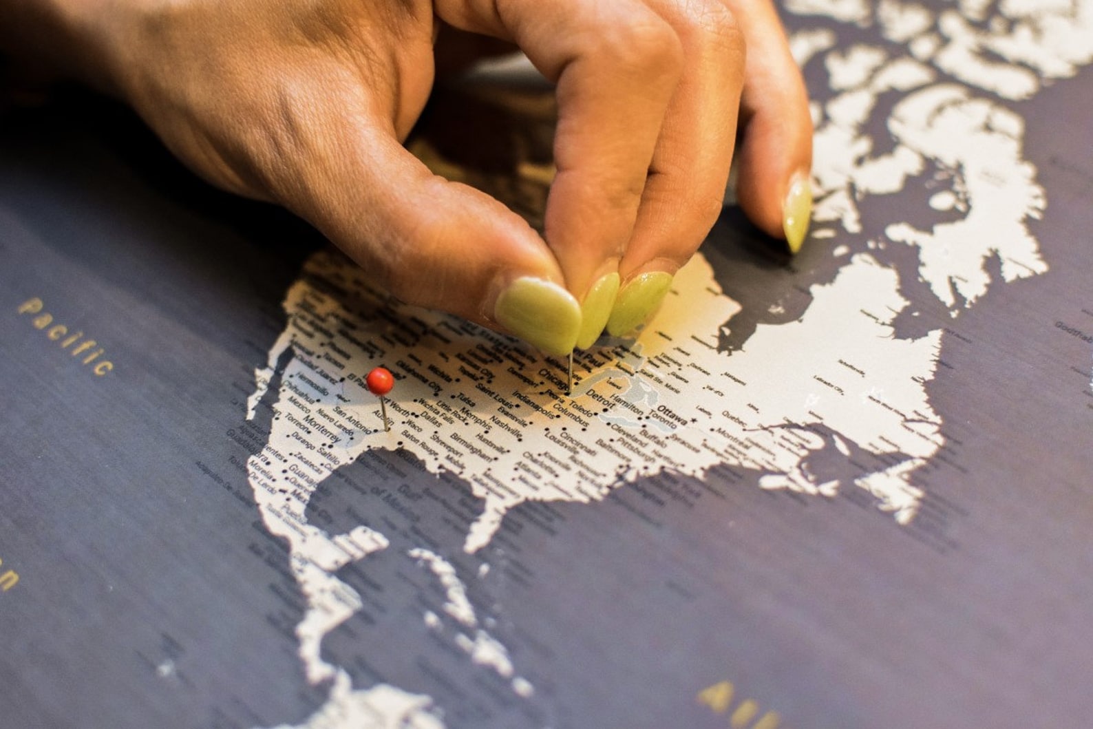 Marking Maps World Map Marking Time Maps Trip Tracking | Etsy