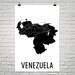 Venezuela Map, Map of Venezuela, Venezuelan Art, Venezuela Poster ...