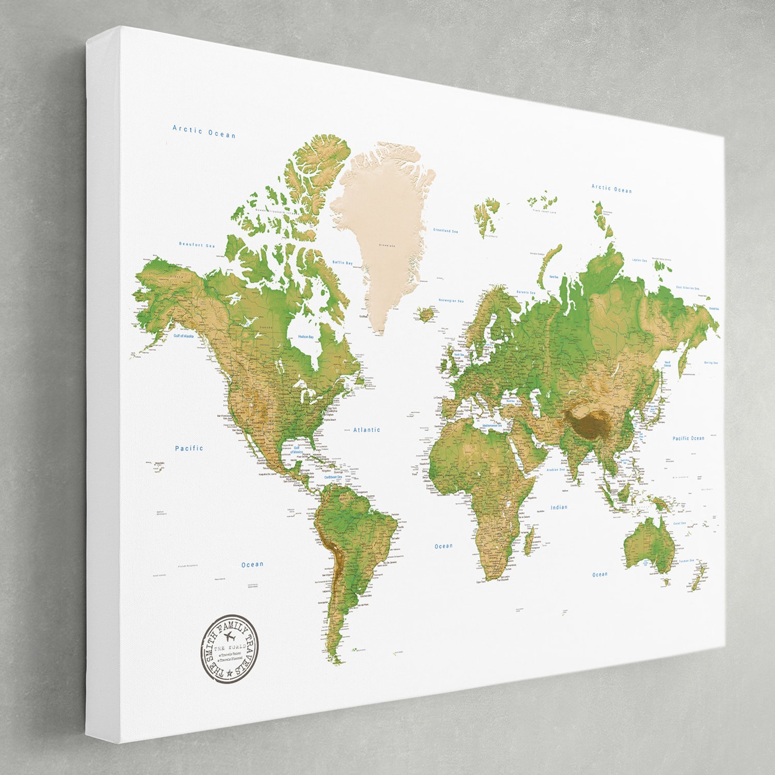 Personalized Framed World Map World Map Wall Map to Show - Etsy