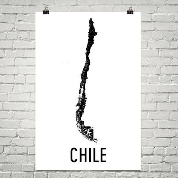 Chile Poster - Etsy