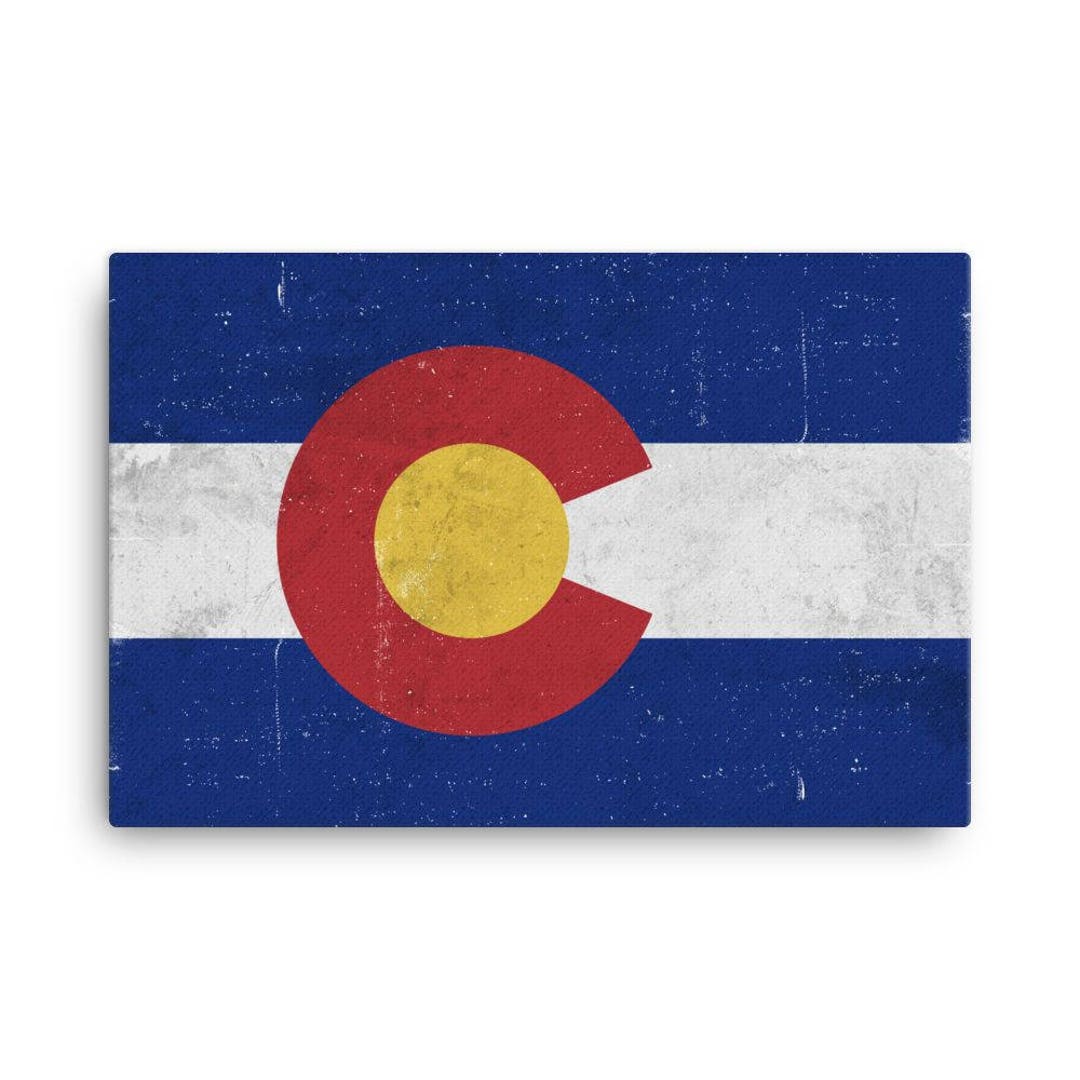 Colorado Flag, Colorado Flag Art, Colorado State, Colorado Flag Wall ...