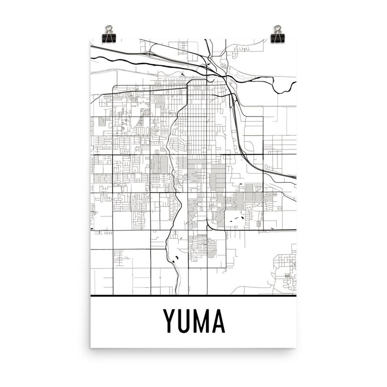 Yuma Map Yuma Art Yuma Print Yuma AZ Poster Yuma Wall Art | Etsy