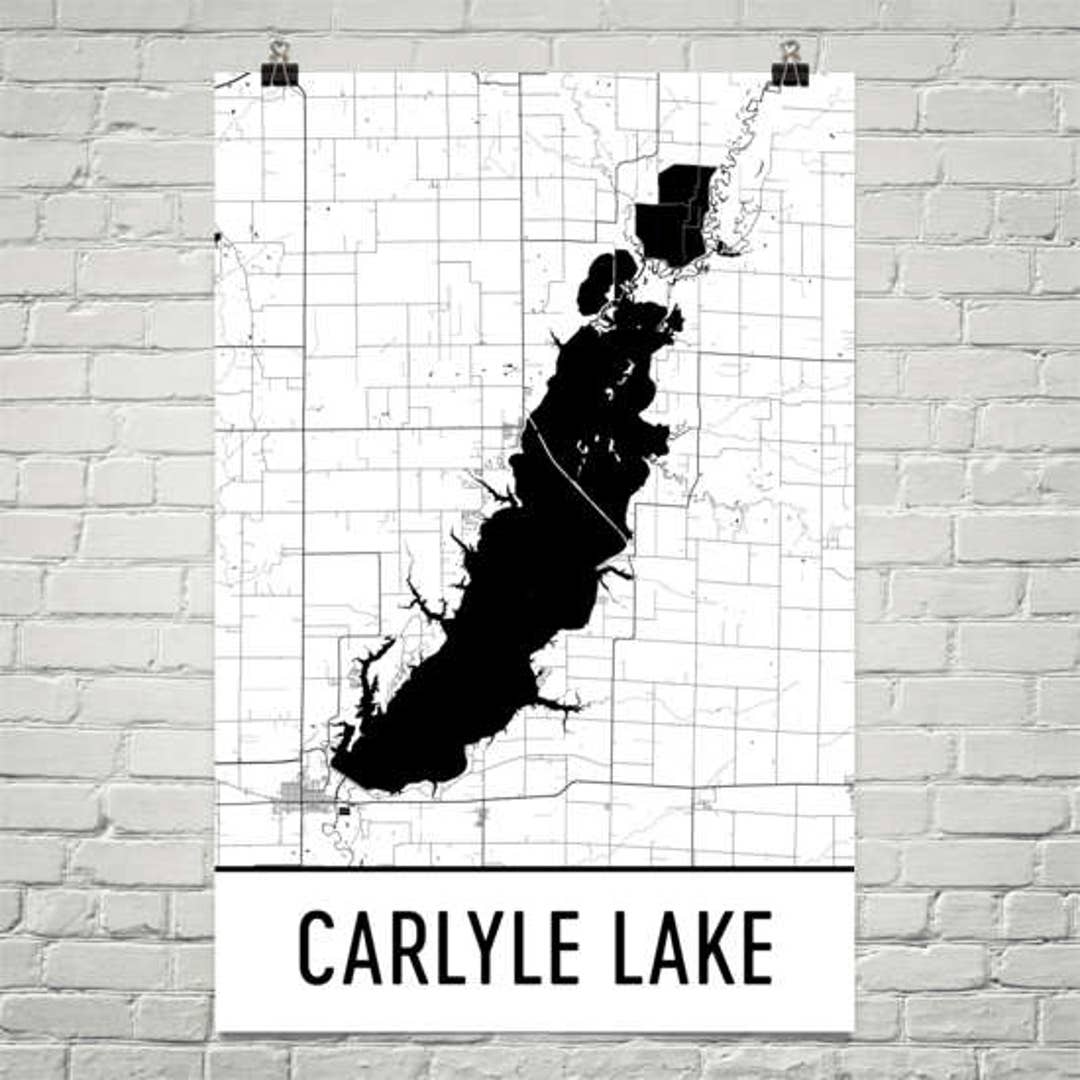 Carlyle Lake IL, Carlyle Lake Illinois, Carlyle Lake Map, Illinois Map ...