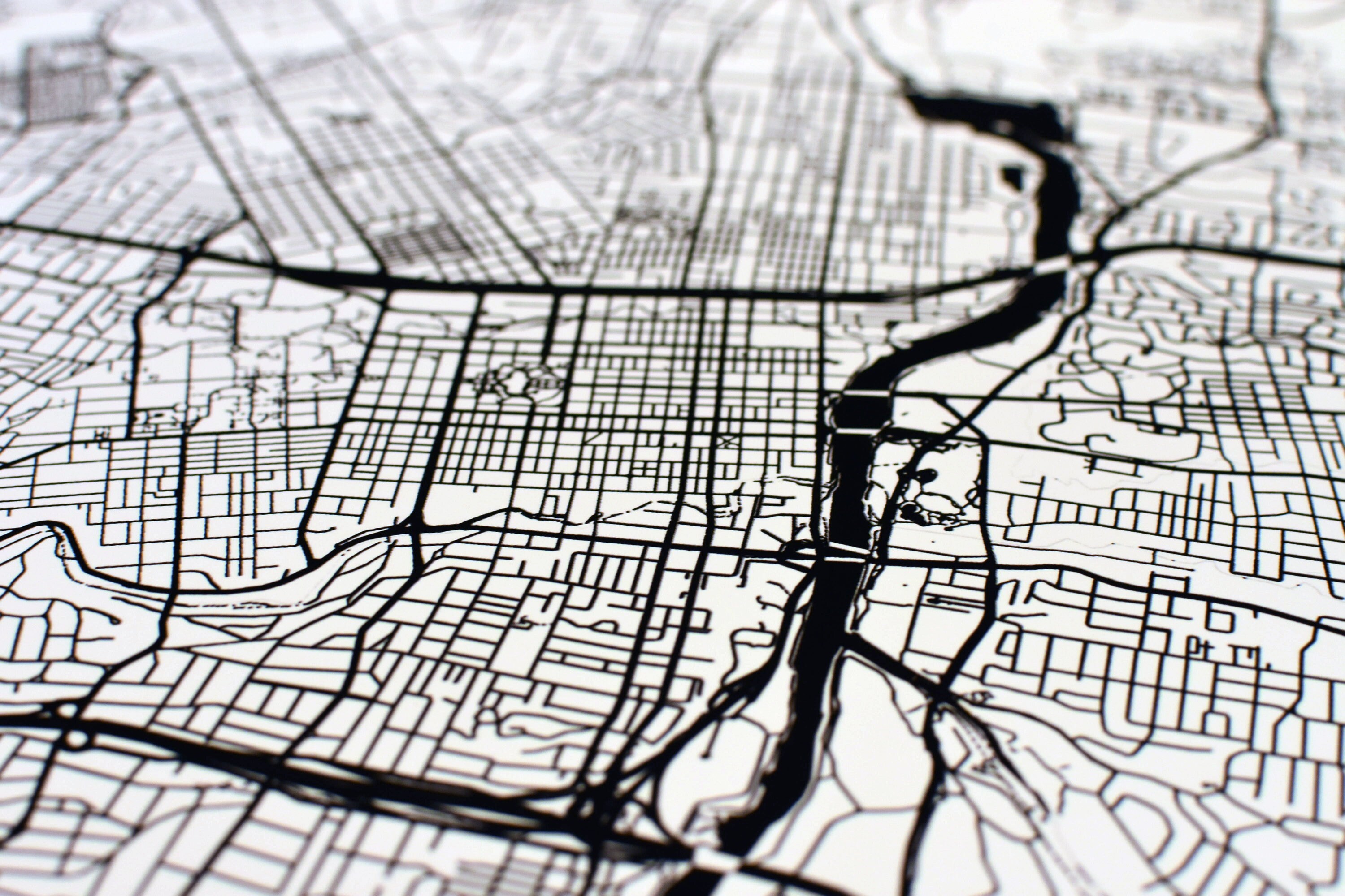 Addis Ababa Street Map Art Print, Ethiopia City Decor - Etsy