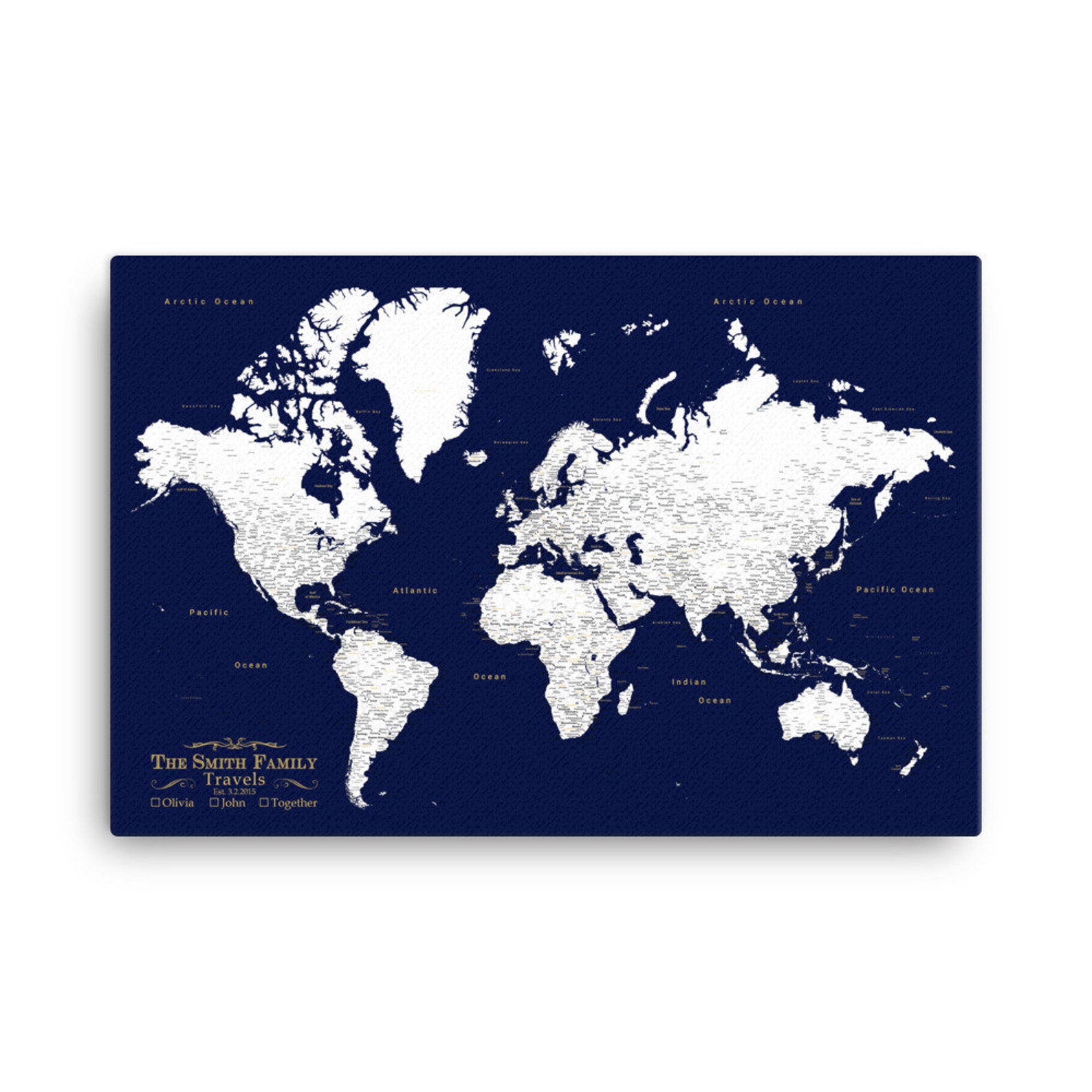 Map of the World World Map Adventuring Together Map Gifts - Etsy