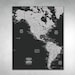 Personalized Americas Push Pin Travel Map: Detailed Topographic Art - Etsy