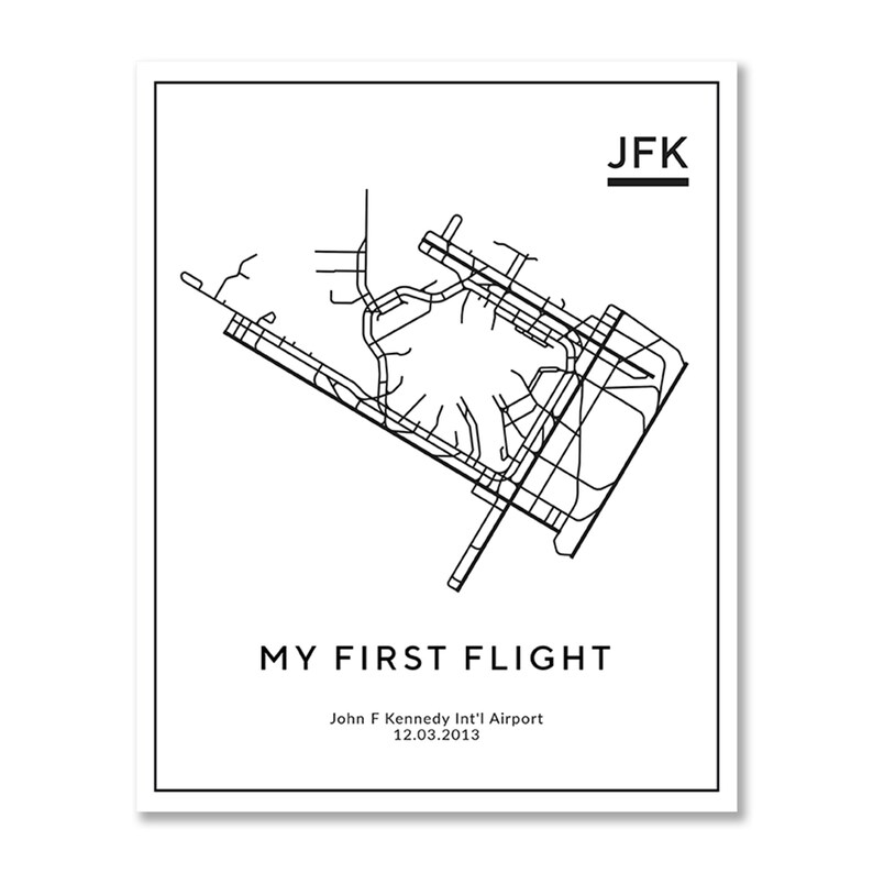 Runway Map Airport Map Airborne Adventures A Tribute to - Etsy