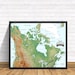 Canada Map With Pins Push Pin Travel Map for Canada Map of - Etsy