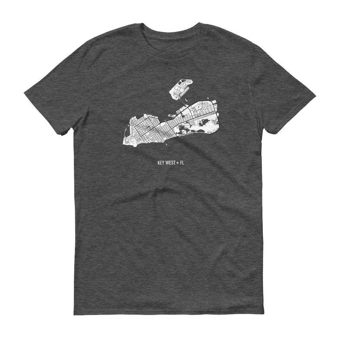 Key West Map Shirt: Florida Keys Tee - Etsy