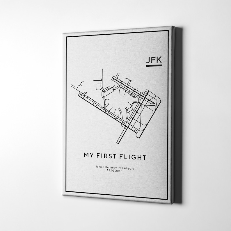 Runway Map Airport Map Airborne Adventures A Tribute to - Etsy