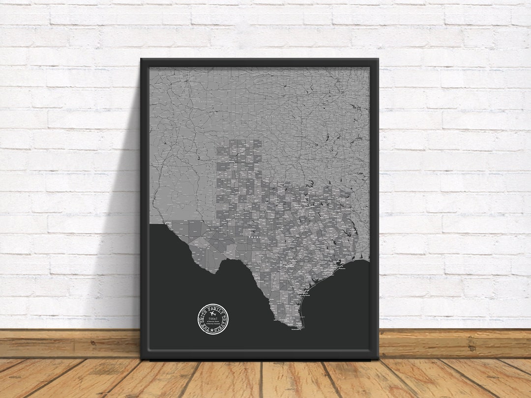 Texas Push Pin Map, Map of Texas, TX Map, Texas Decor, Texas Wall Map ...
