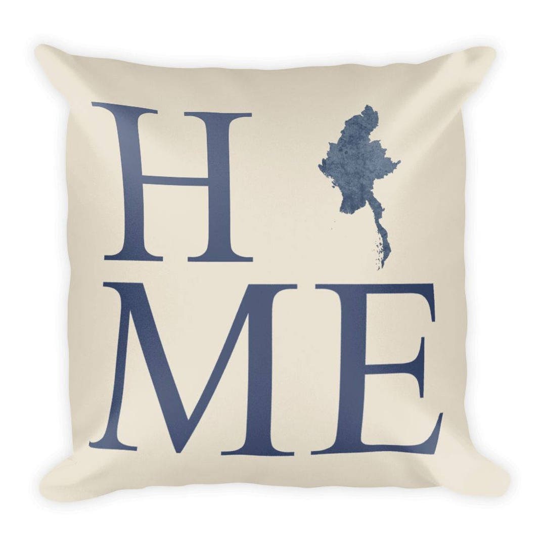 Myanmar Pillow, Burma Gifts, Burmese Decor, Myanmar Home, Myanmar Throw ...